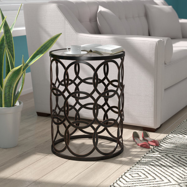 Round-cast-iron-end-table | Wayfair