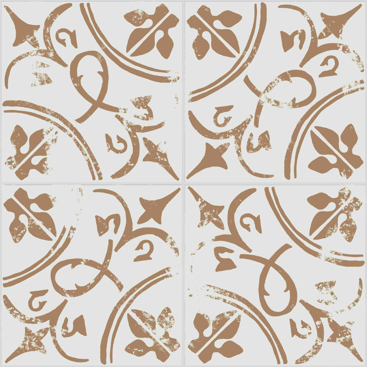 Winston Porter Ceramic Tile I - Wrapped Canvas Graphic Art | Wayfair