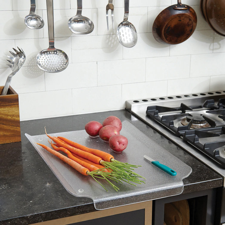 Better Houseware Dual-Purpose Slanted Drain and Cutting Board Acrylic ...