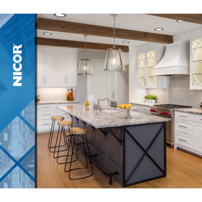 NICOR Lighting 6” Ultra Slim New Construction IC LED Canless Recessed ...