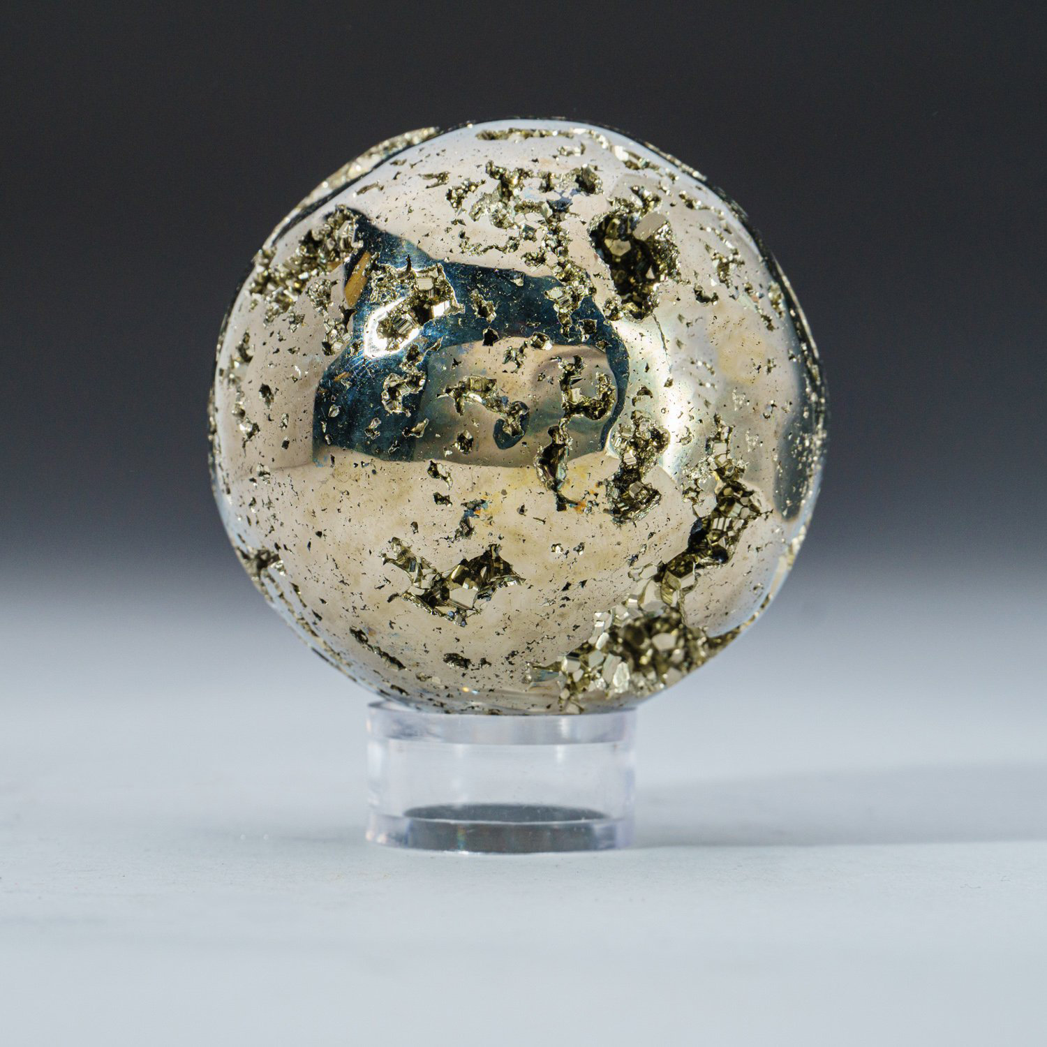 Astro Gallery of Gems Polished Pyrite Sphere From Peru (2.25", .8 Lbs ...