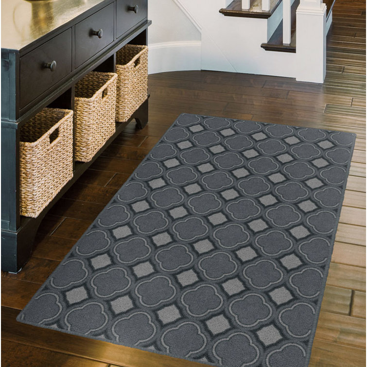 Wrought Studio Fitz Performance Dusty Blue Rug - Wayfair Canada