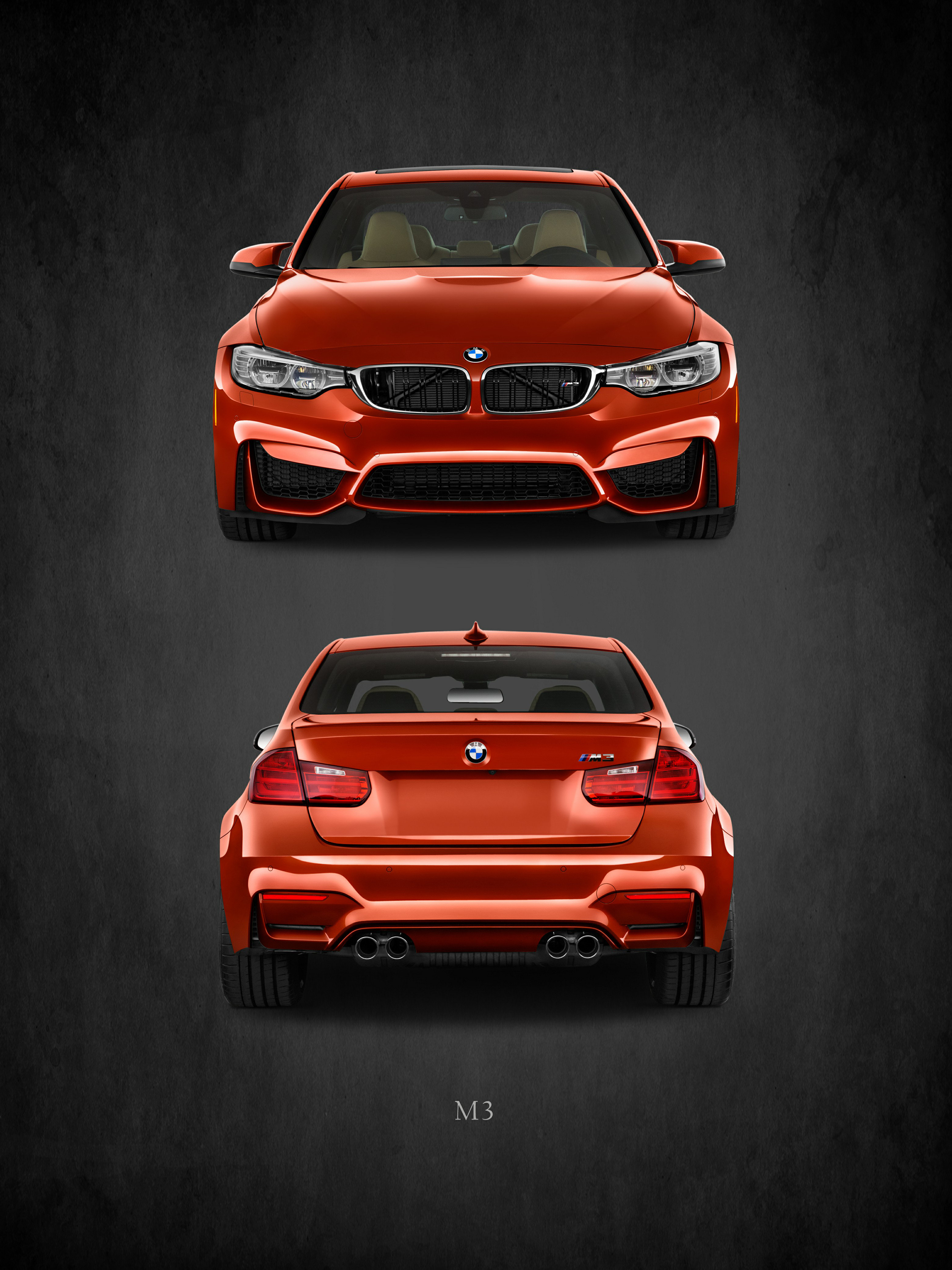 Ebern Designs BMW M3 - Wrapped Canvas Print | Wayfair