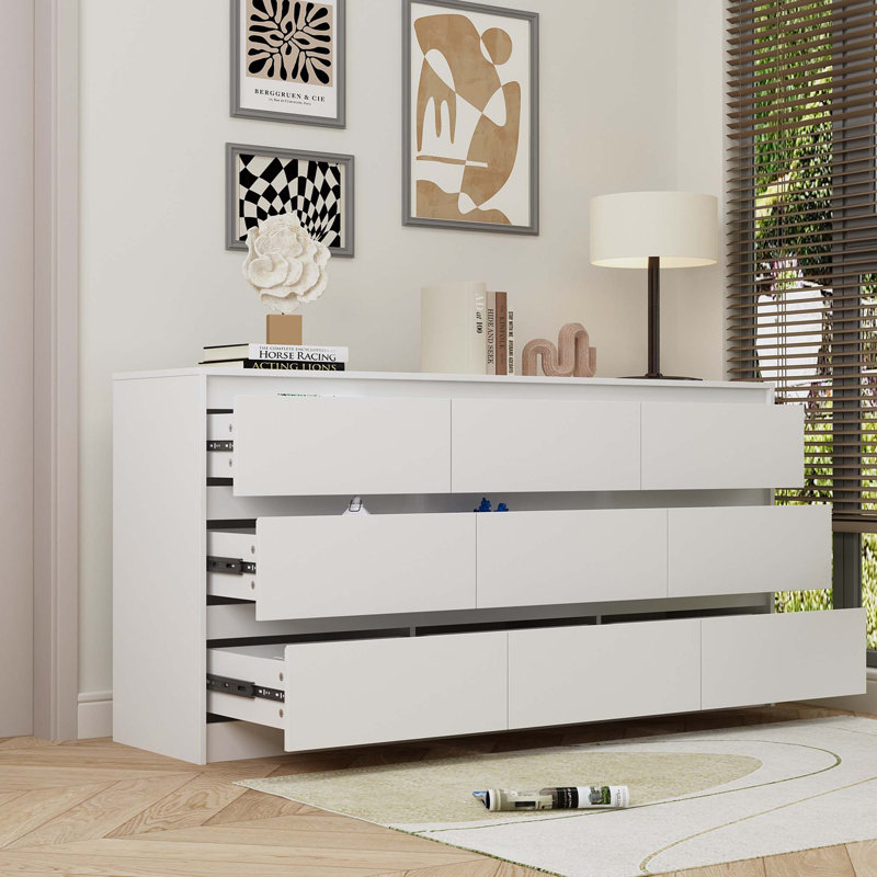 Ebern Designs Balser 9 - Drawer Dresser & Reviews | Wayfair