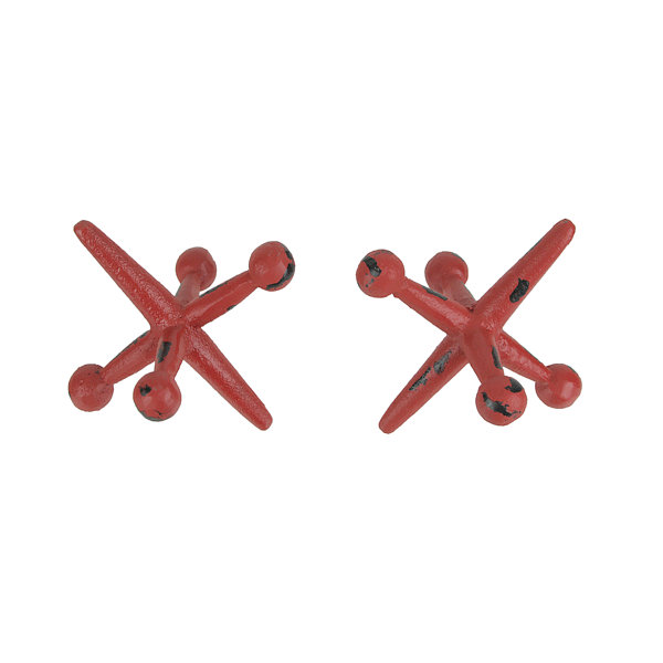 17 Stories Enamel Painted Cast Iron Giant Jack Decorative Metal ...