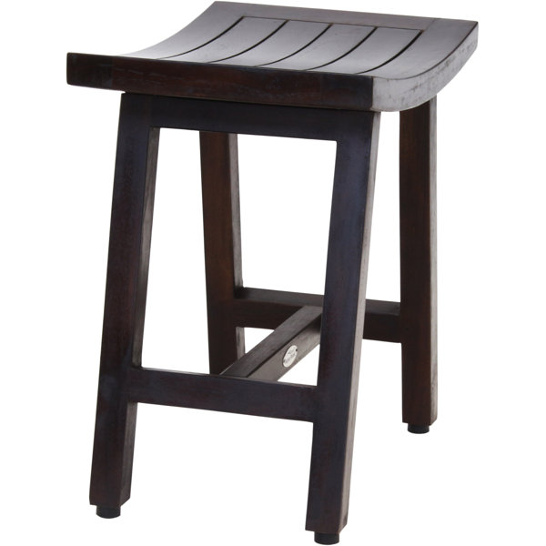 Aqua Teak Asia Lotus 18'' W Teak Shower Bench & Reviews | Wayfair