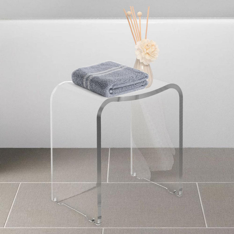 Orren Ellis Jozelyn 15.5'' W Acrylic Shower Bench & Reviews | Wayfair