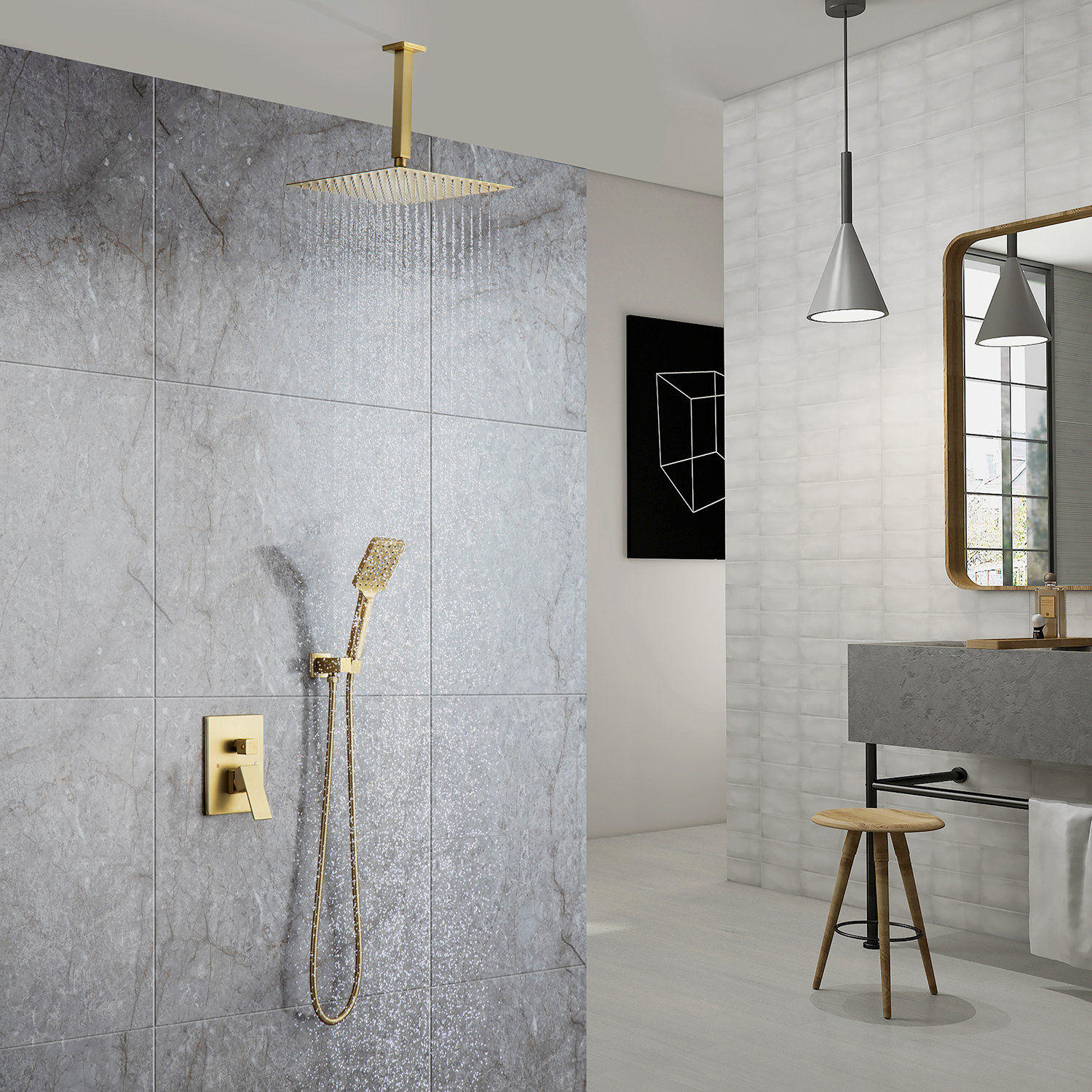 Rainlex Complete Shower System with Rough-in Valve & Reviews | Wayfair