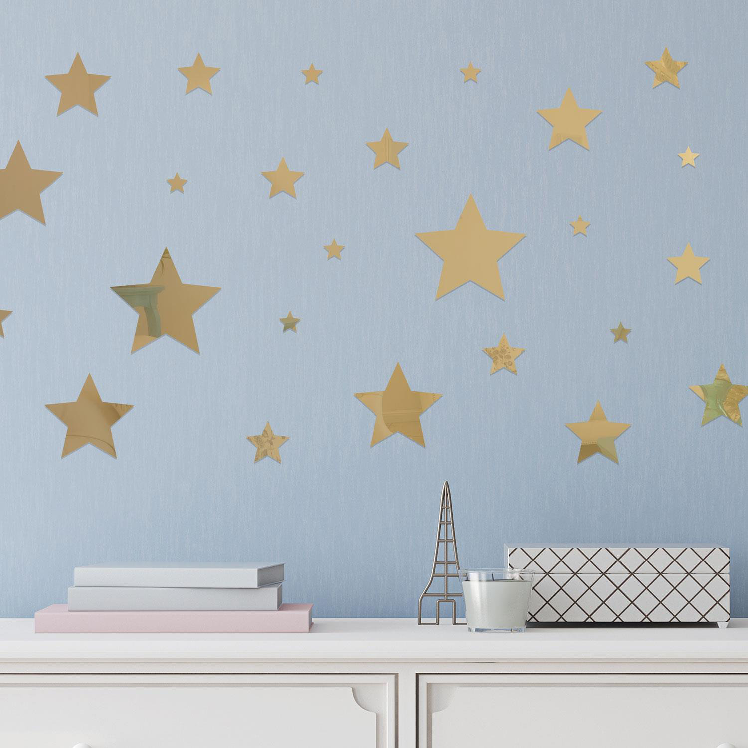Orren Ellis Gold Stars Wall Decal | Wayfair