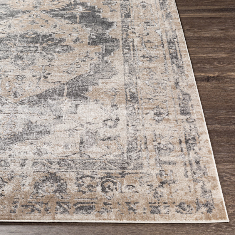 Steelside™ Kaydence Taupe/Gray Rug & Reviews | Wayfair