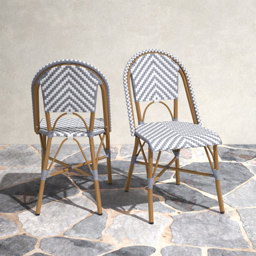 Kelly Clarkson Home Camila Classic French Stacking Patio Dining Chair ...