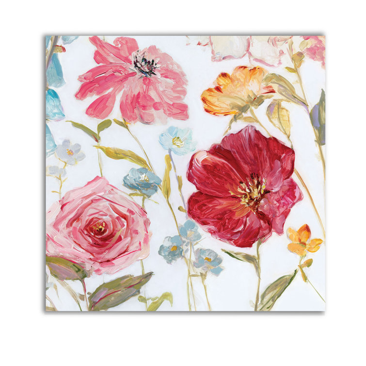 House of Hampton® 'Wildflower Whimsy I' Painting on Wrapped Canvas ...