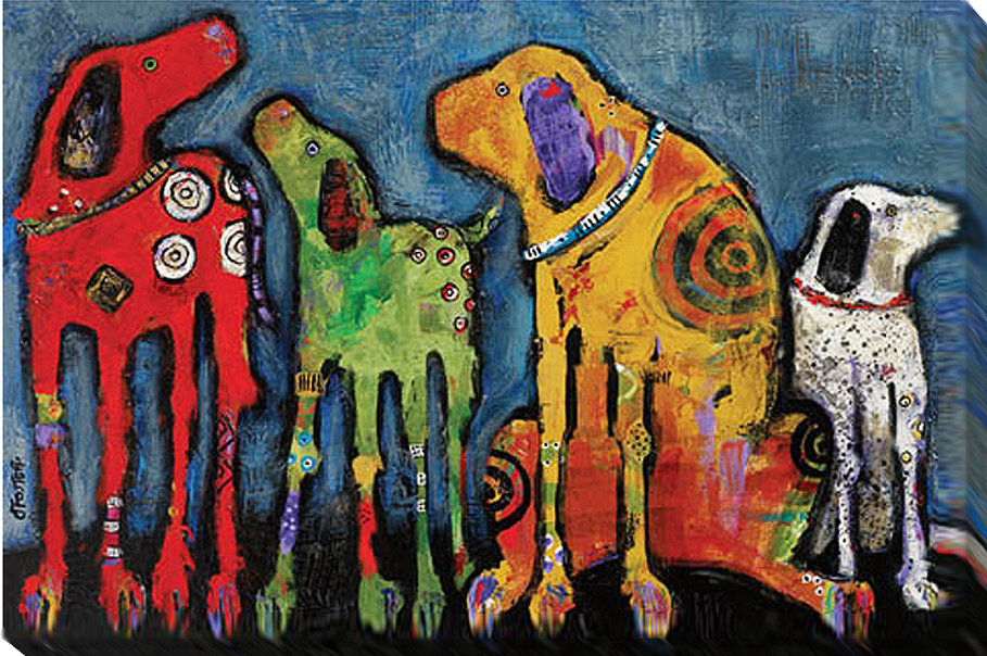 Artistic Home Gallery Best Friends by Jenny Foster - Wrapped Canvas ...