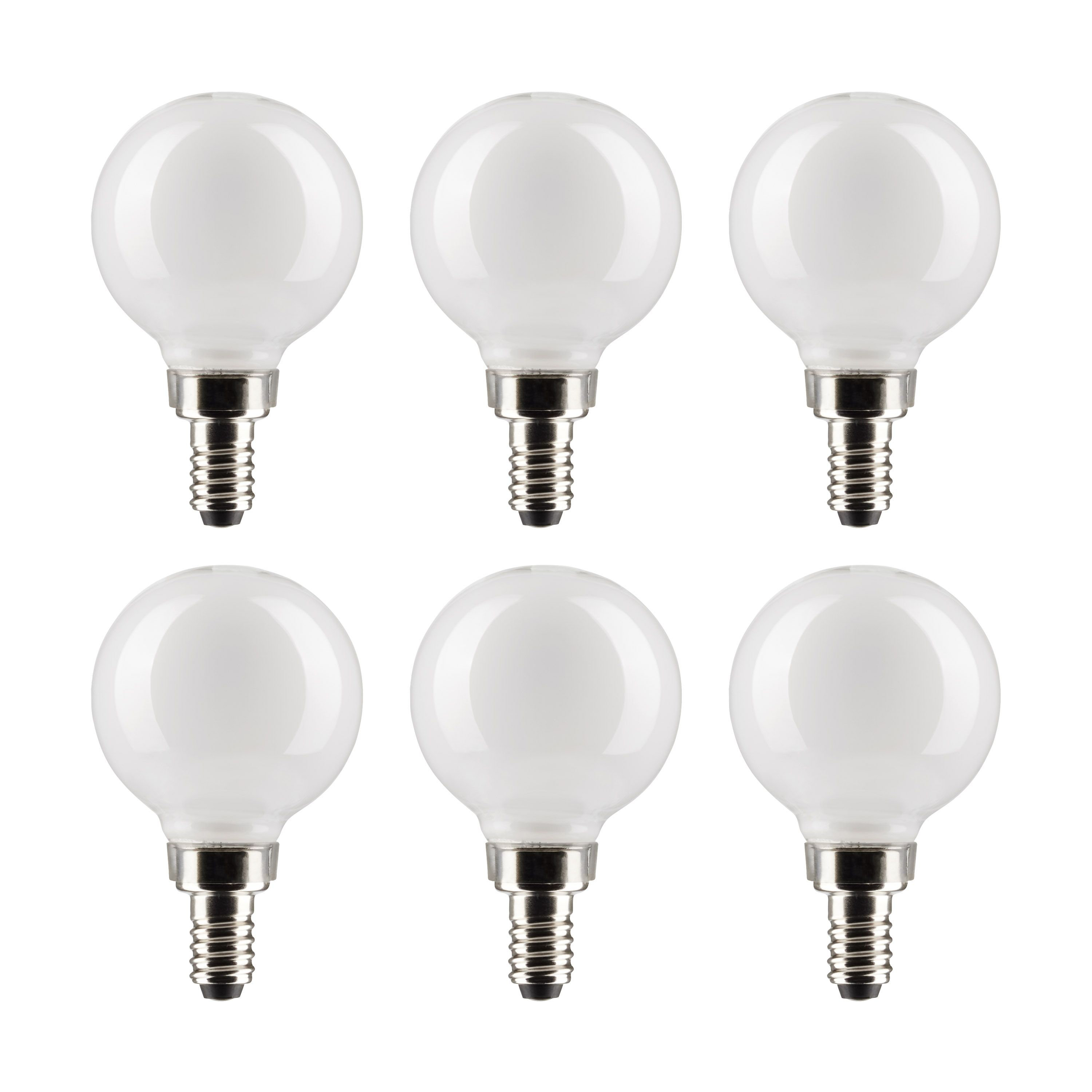Satco 5.5 Watt (60 Watt Equivalent), G16.5 LED, Dimmable Light Bulb ...