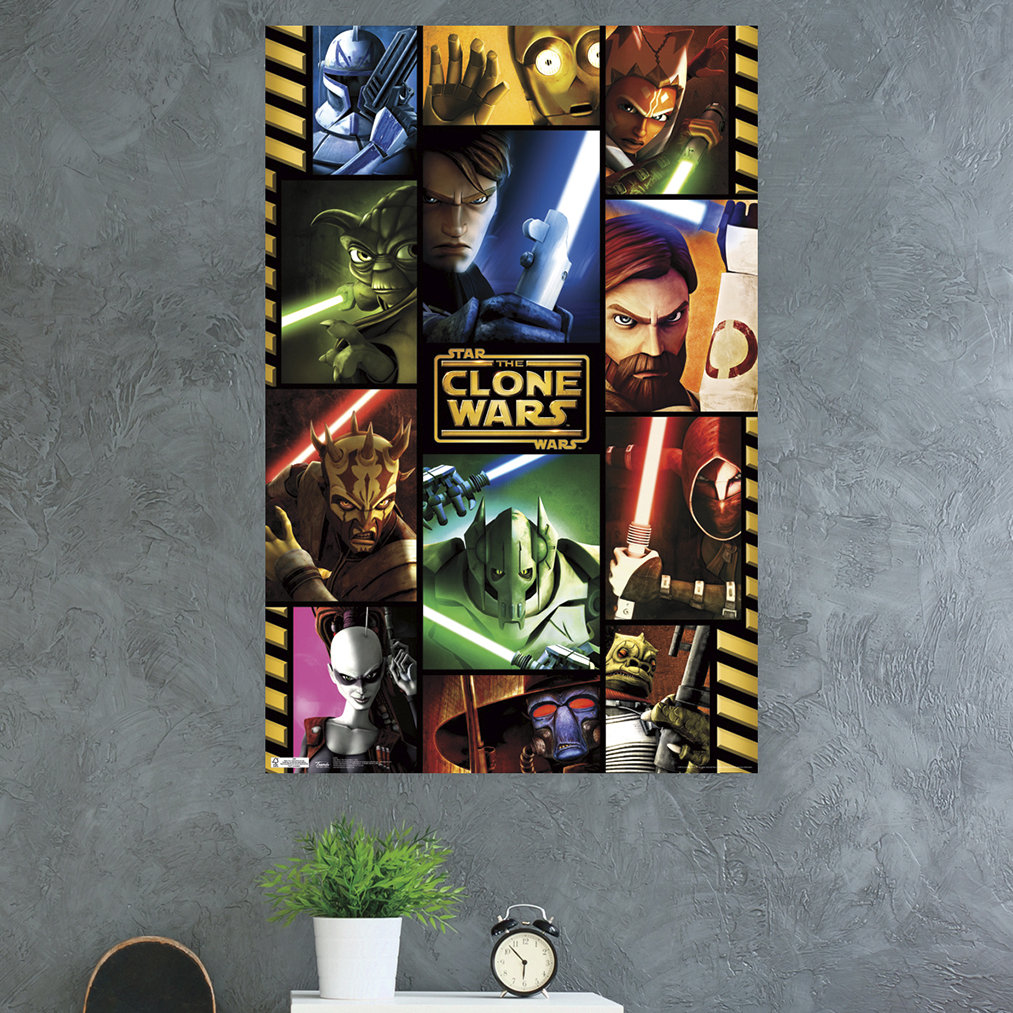 Trends International Star Wars: The Clone Wars - Grid Paper Print ...