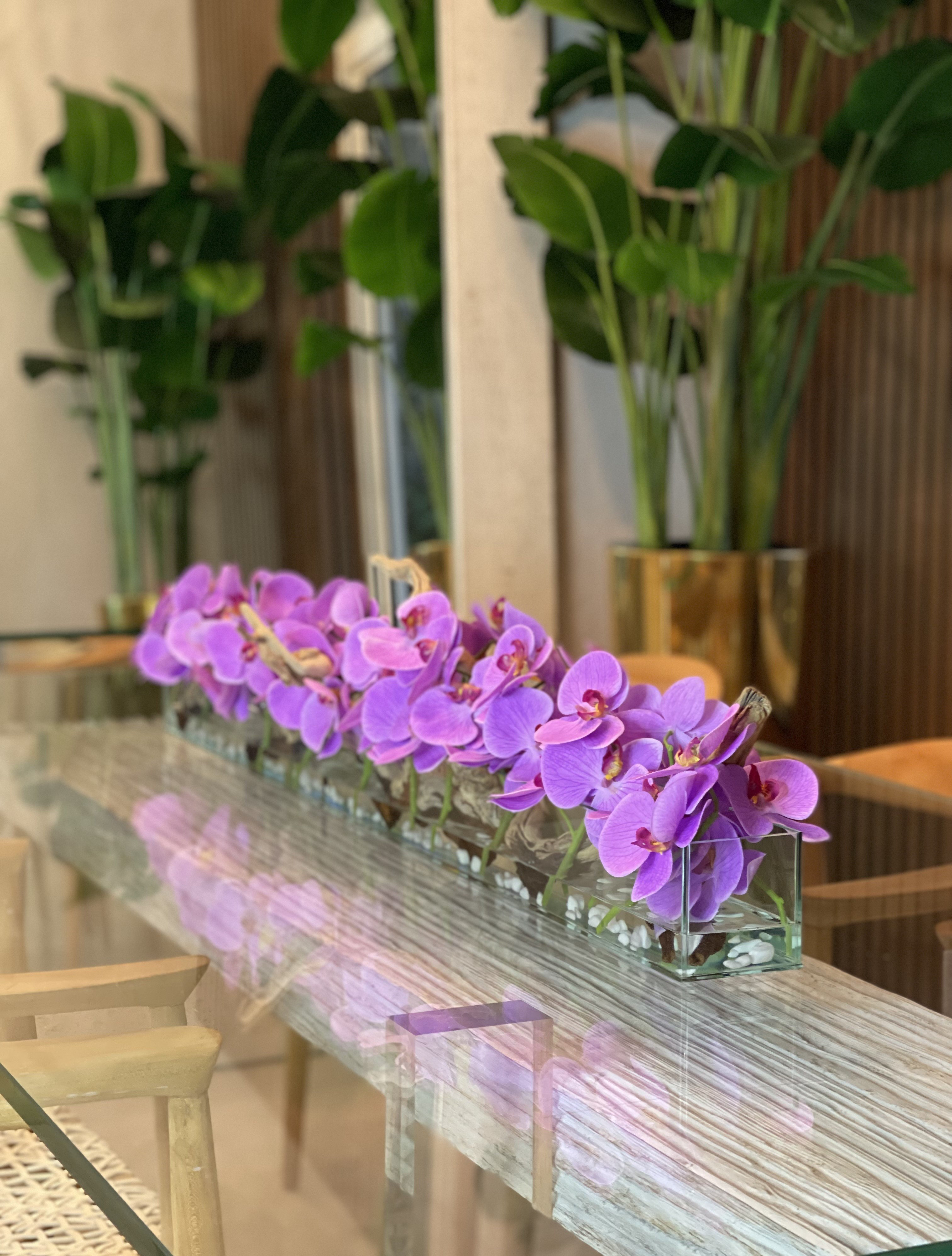CFADesignGroup Orchid Floral Arrangement in Planter | Wayfair