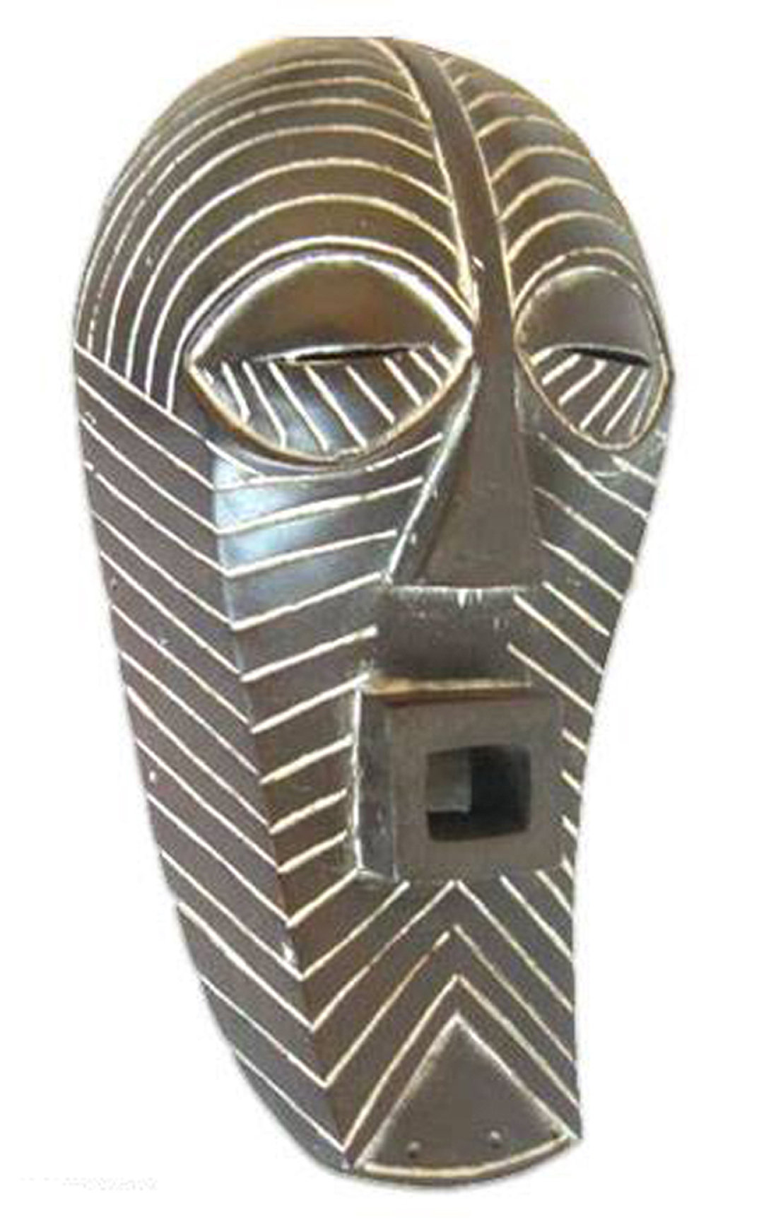 Bungalow Rose Brave Hunter Congolese African Wood Mask Wall Décor | Wayfair