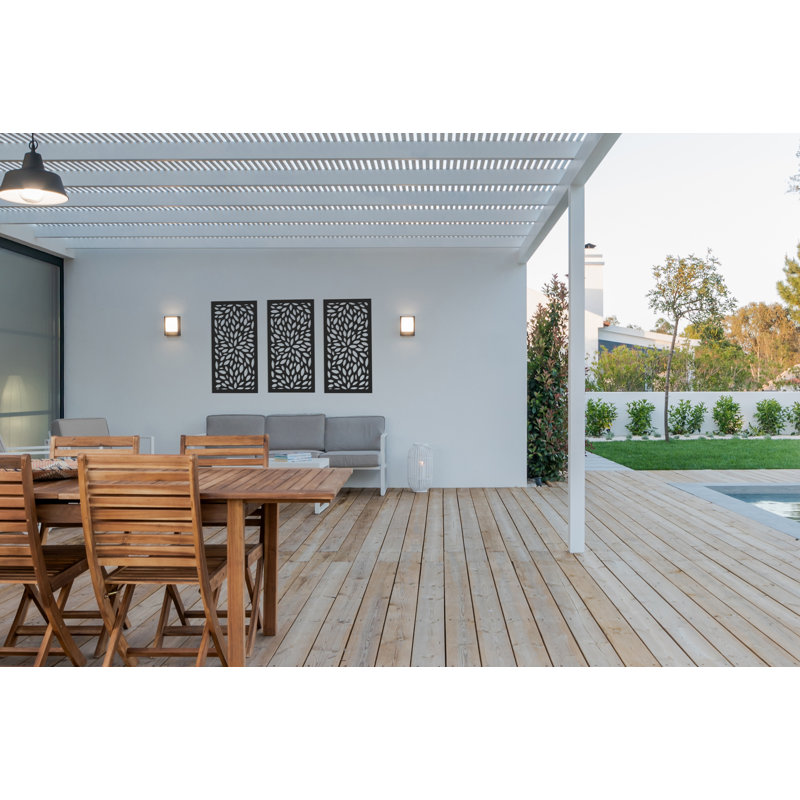 DESIGN-VU Floral Decorative Privacy Panel | Wayfair