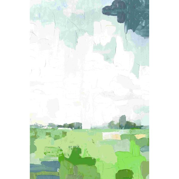 Wrought Studio Vertical Abstract Landscape - Wrapped Canvas Print | Wayfair