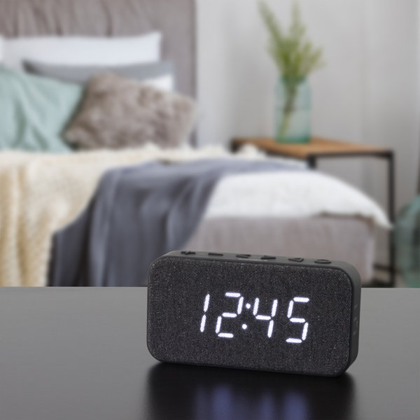 Jensen Modern & Contemporary Digital Electric Alarm Tabletop Clock in ...