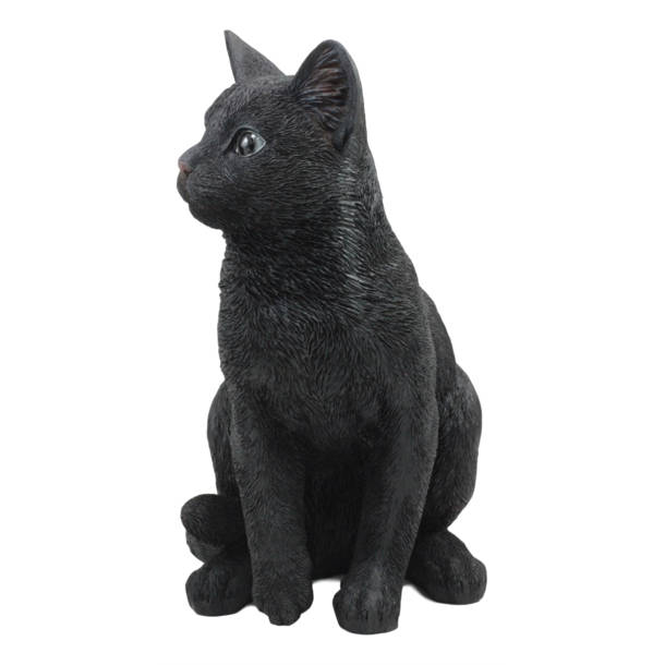Hi-Line Gift Ltd. Lying Down American Shorthair Cat Statue & Reviews ...