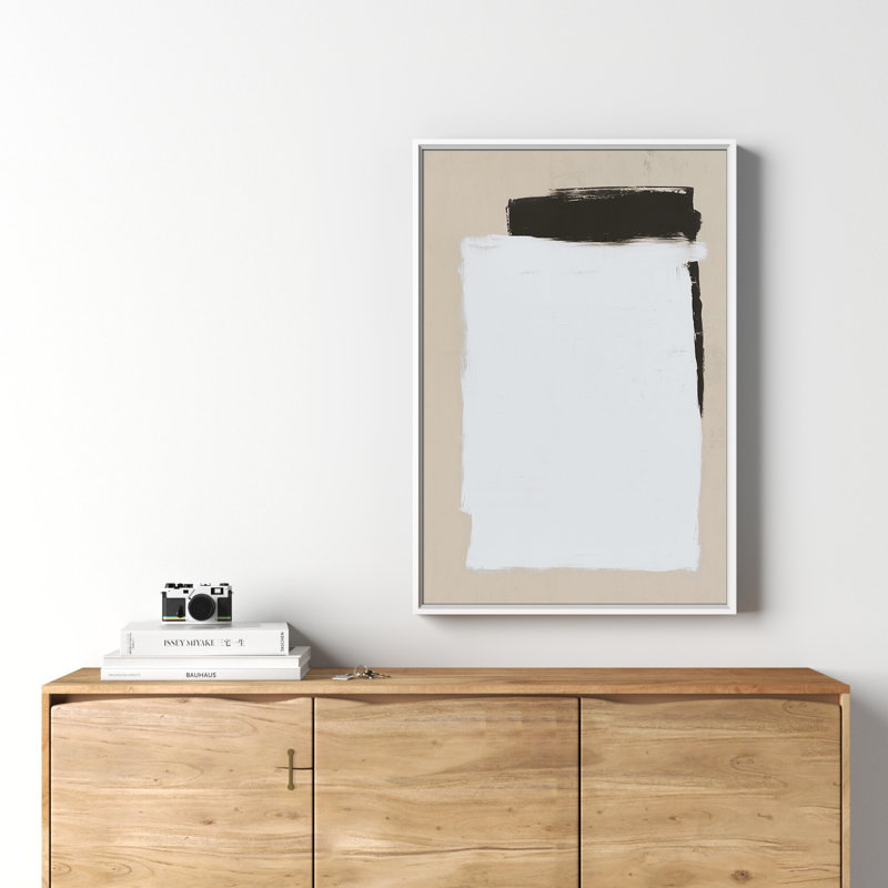 AllModern Sam Two Mirrors Framed On Canvas Painting & Reviews | Wayfair