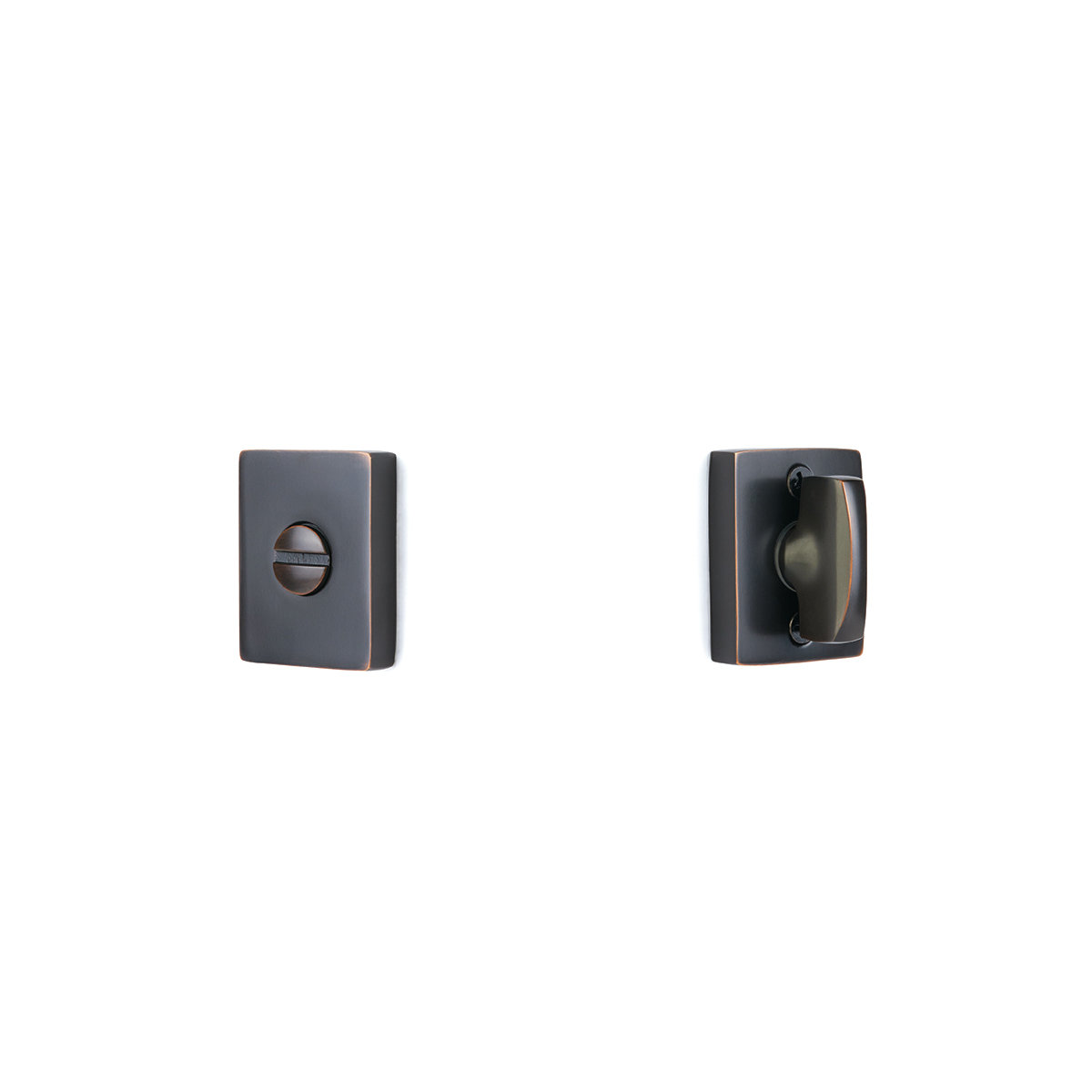 Emtek Modern Thumbturn Privacy Lockset Flat Black Finish | Wayfair