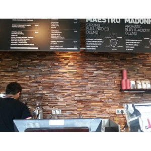 Java Creations Matrix 12" x 48" Reclaimed Engineered Wood Wall Paneling ...