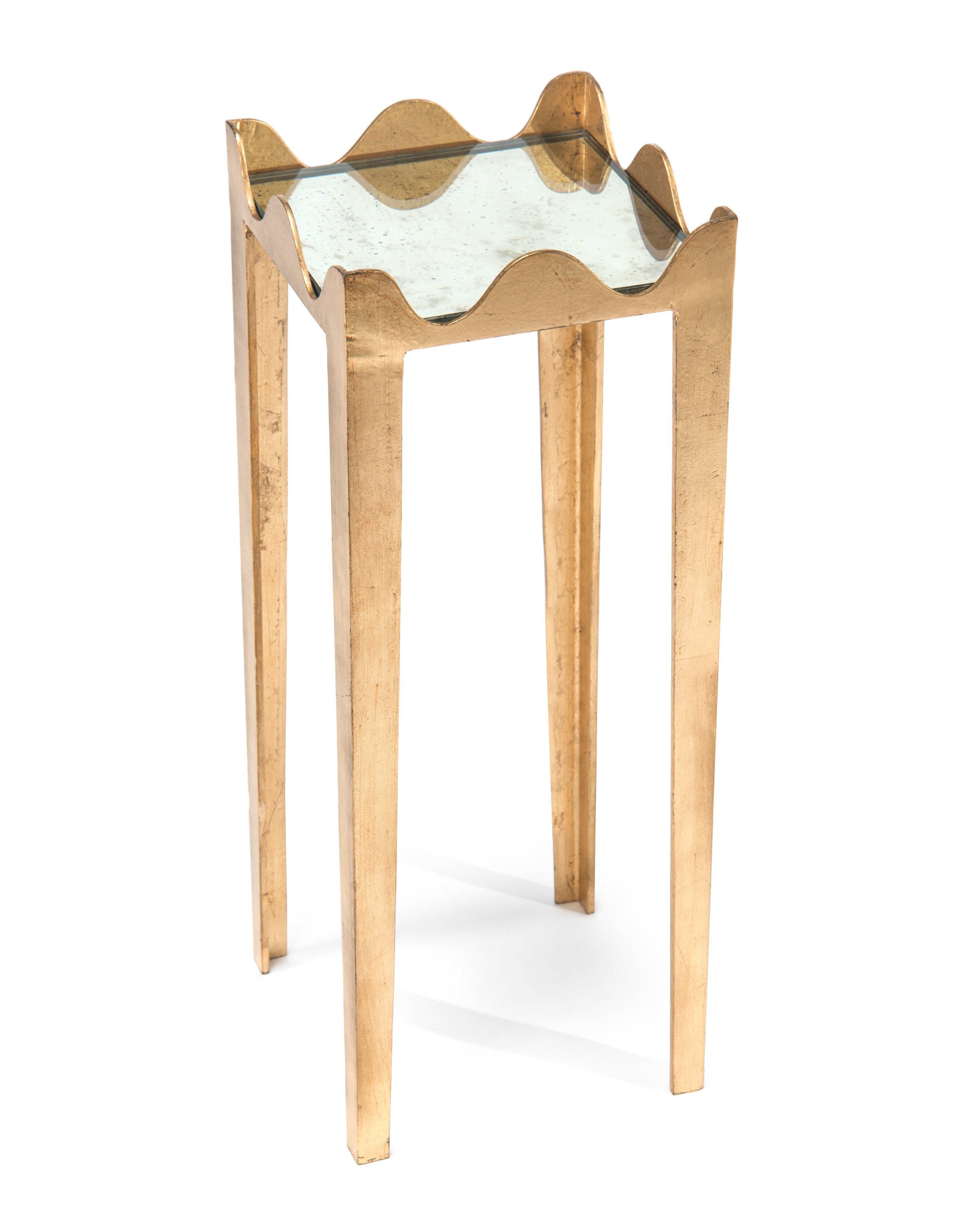 John-Richard Scalloped 22'' Tall End Table | Wayfair