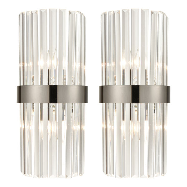 Mercer41 Gongora Stainless Steel Flush Mounted Sconce | Wayfair