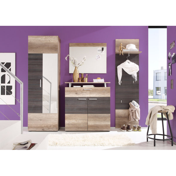 Ebern Designs Darity Wardrobe 4 Piece Hallway Set | Wayfair.co.uk