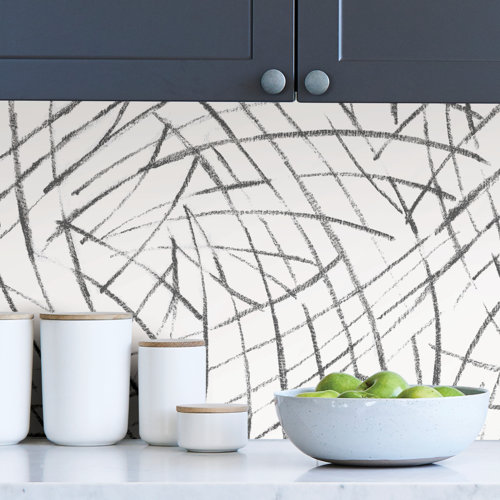 Zipcode Design™ Ames Peel & Stick Abstract Wallpaper & Reviews | Wayfair