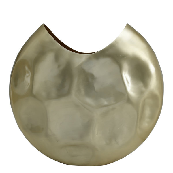 Canora Grey Lio Gold Aluminum Oval Pot | Wayfair.co.uk
