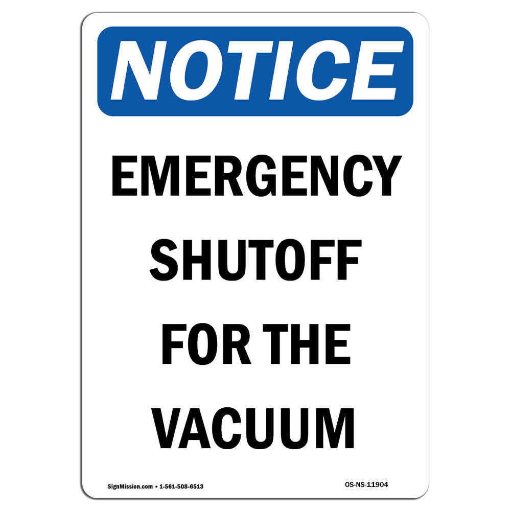 SignMission Emergency Shutoff For The Vacuum Sign | Wayfair