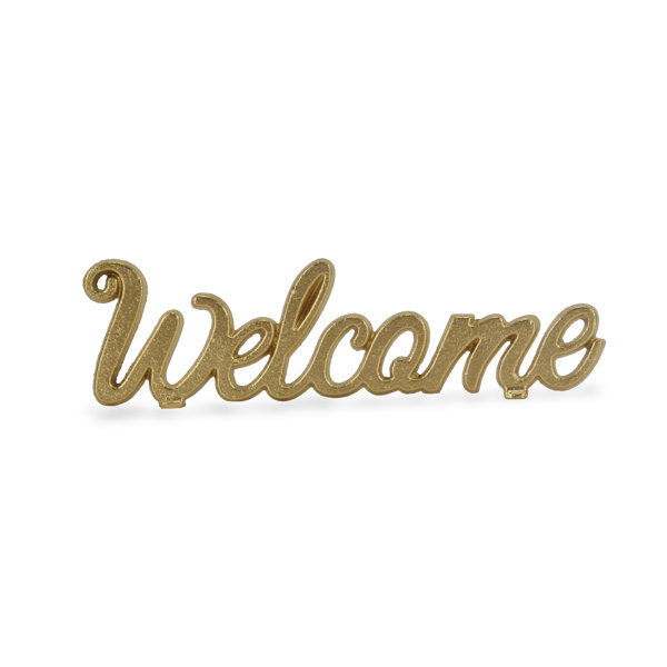 Ebern Designs Aleily Elegant Welcome Sign | Wayfair