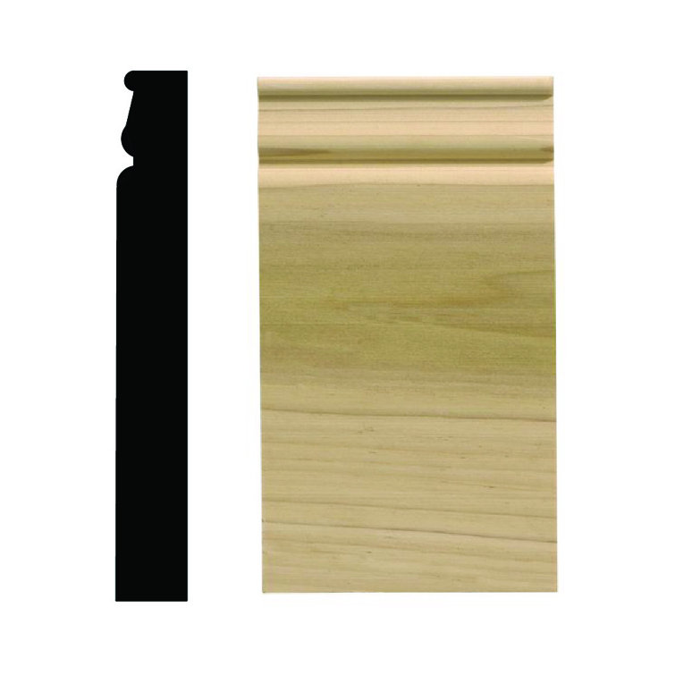 Ornamental Mouldings Hardwood Colonial Plinth Block and Floor Moulding ...