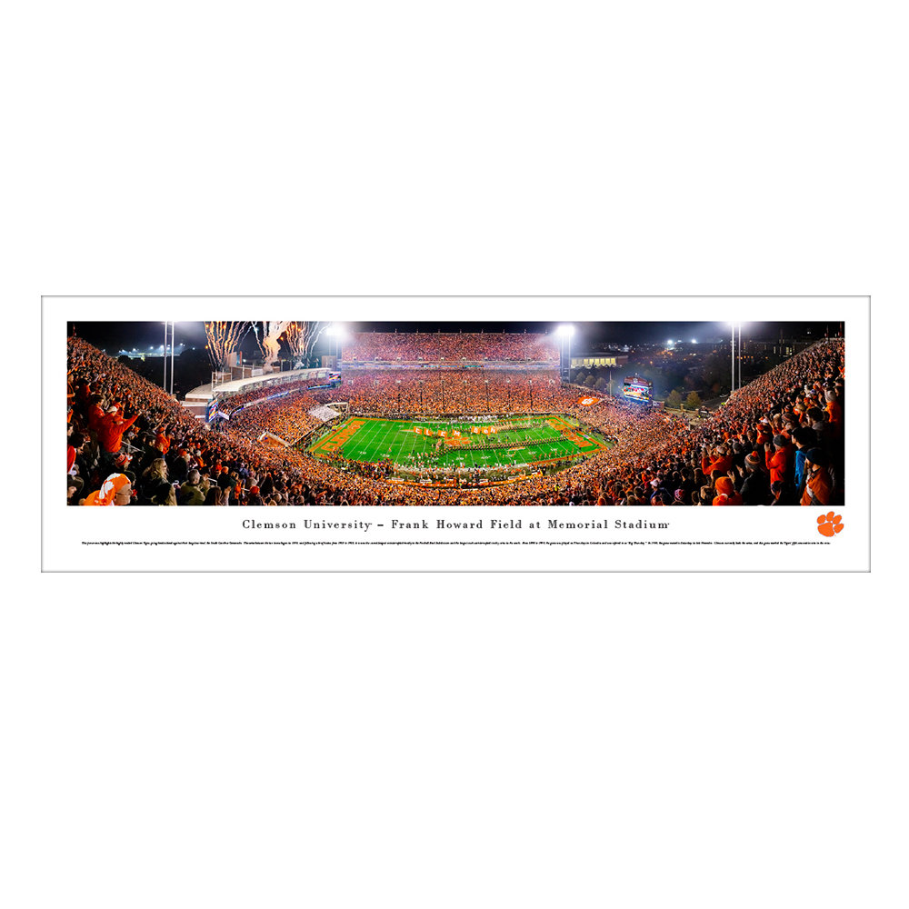 BlakewayPanoramas Clemson Football Panoramic Print | Wayfair