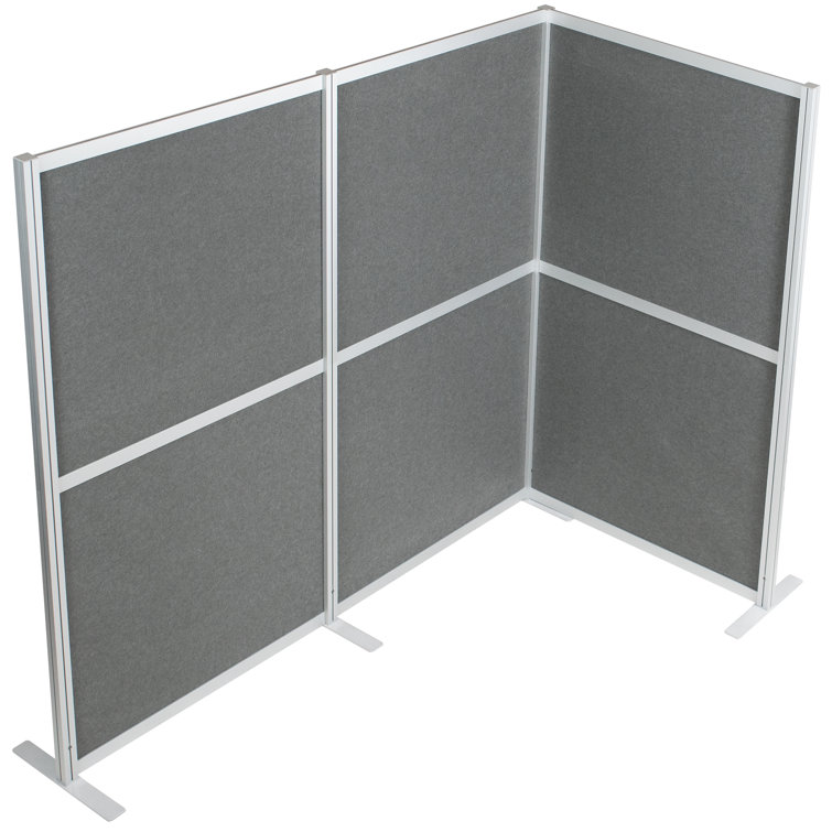VIvo Aluminum 3 Panel Office Cubicle Divider | Wayfair