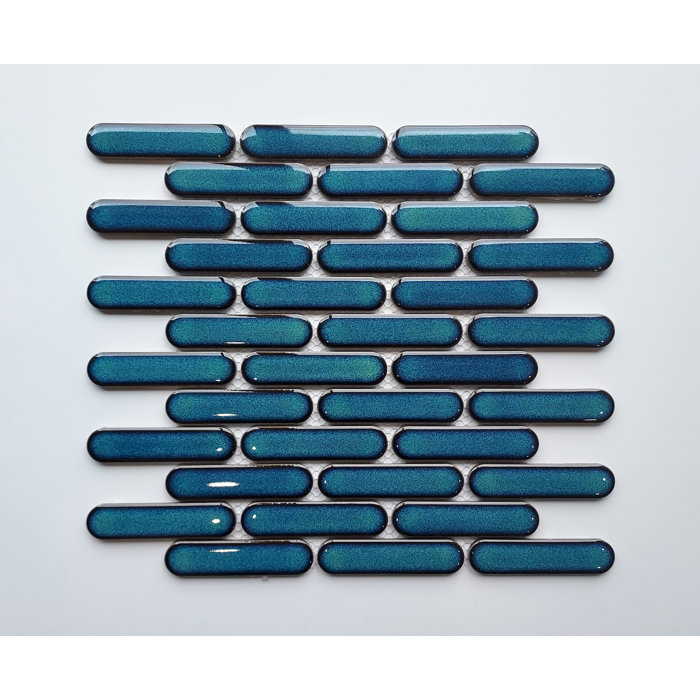 TheMosaicFactory Sevilla 1" x 4" Ceramic Grid Mosaic Wall Tile | Wayfair