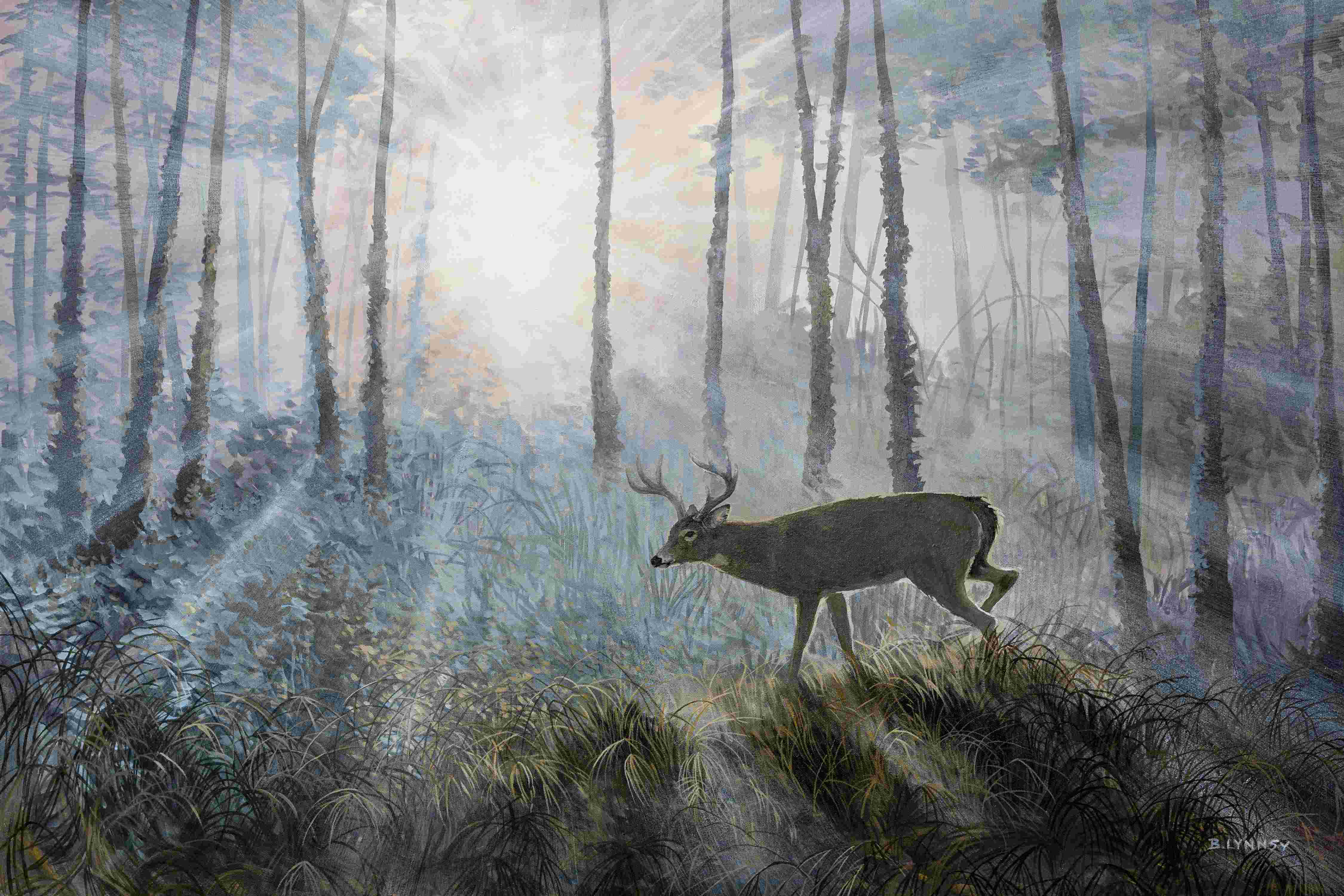 Loon Peak® Deer Path IV by - Wrapped Canvas Painting | Wayfair