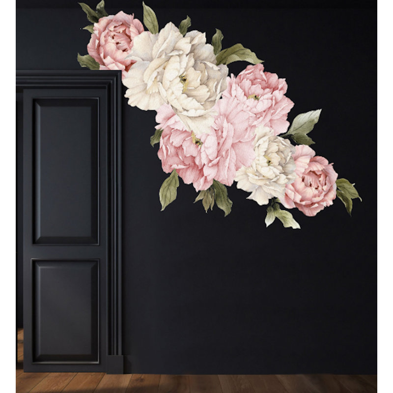 House of Hampton® 20 Piece Peonies Wall Decal Set & Reviews | Wayfair