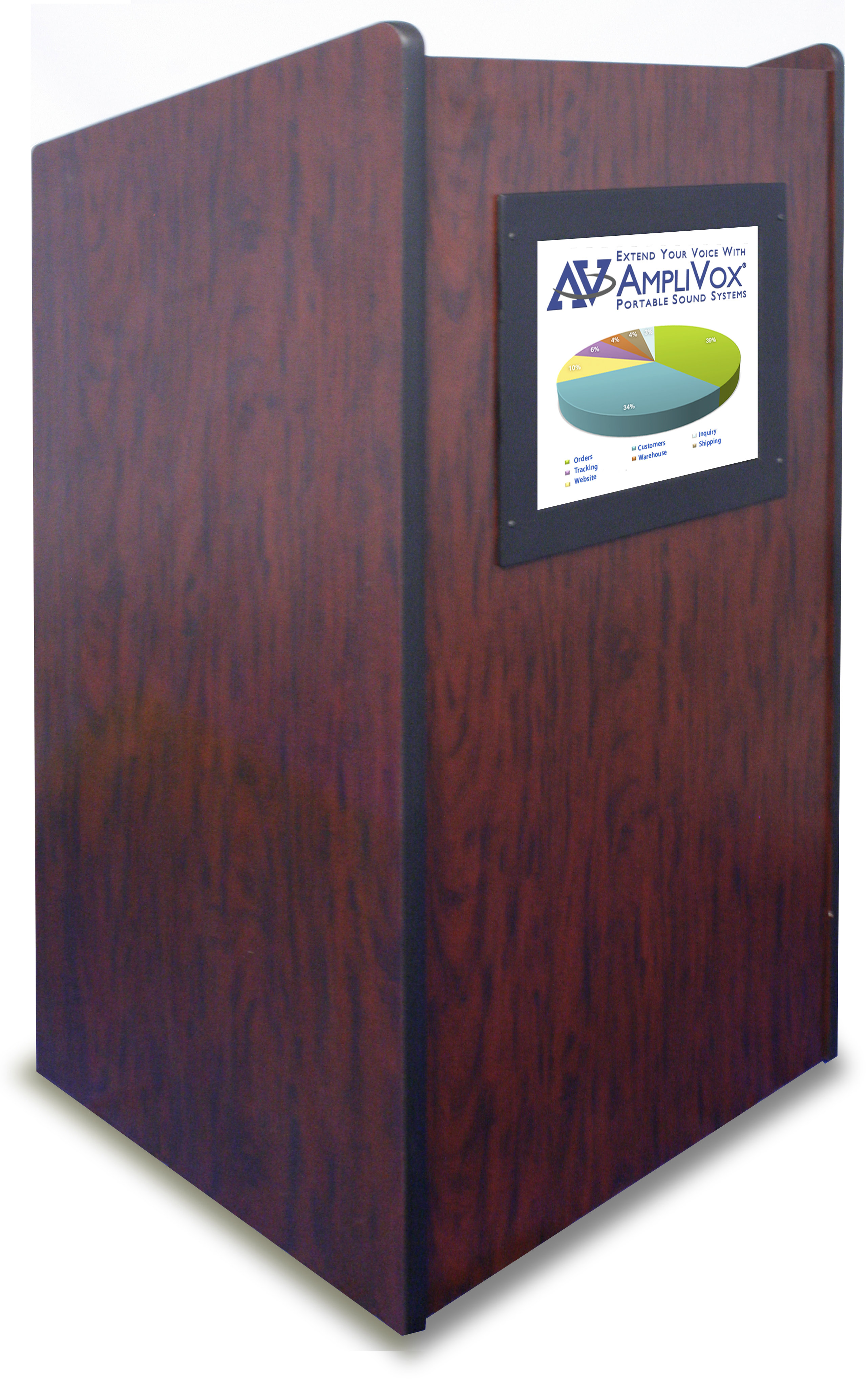 AmpliVox Sound Systems Visionary Lectern with Built-In LCD Screen | Wayfair