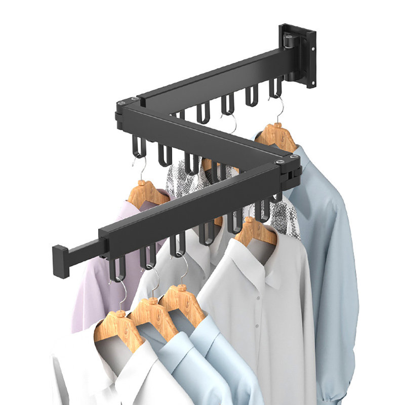 Rebrilliant Collapsible Wall-Mounted Drying Rack & Reviews | Wayfair