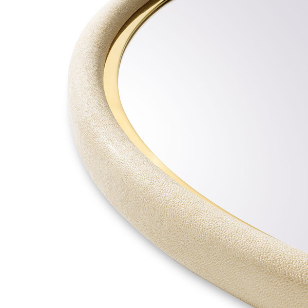 AERIN Shagreen Round Wall Mirror | Perigold