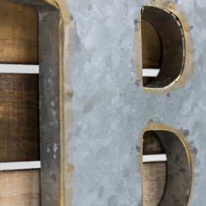 Gracie Oaks Wood Rustic Letter Block 'B' Wall Decor & Reviews | Wayfair