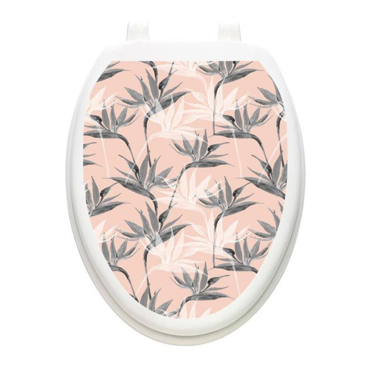 Toilet Tattoos Floral Bouquet Toilet Seat Sticker Decal | Wayfair