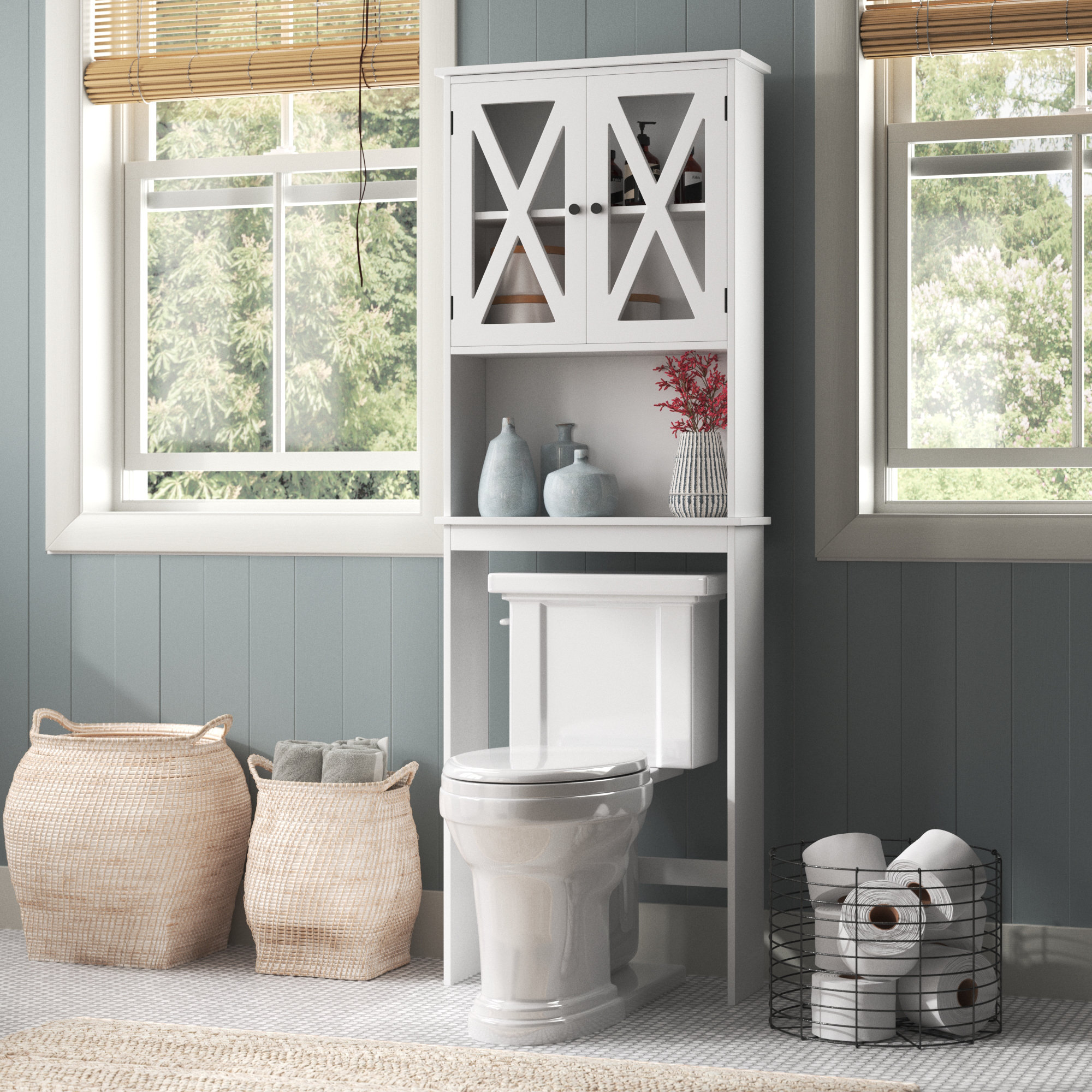 Sand & Stable Owen Freestanding Over-the-Toilet Storage & Reviews | Wayfair
