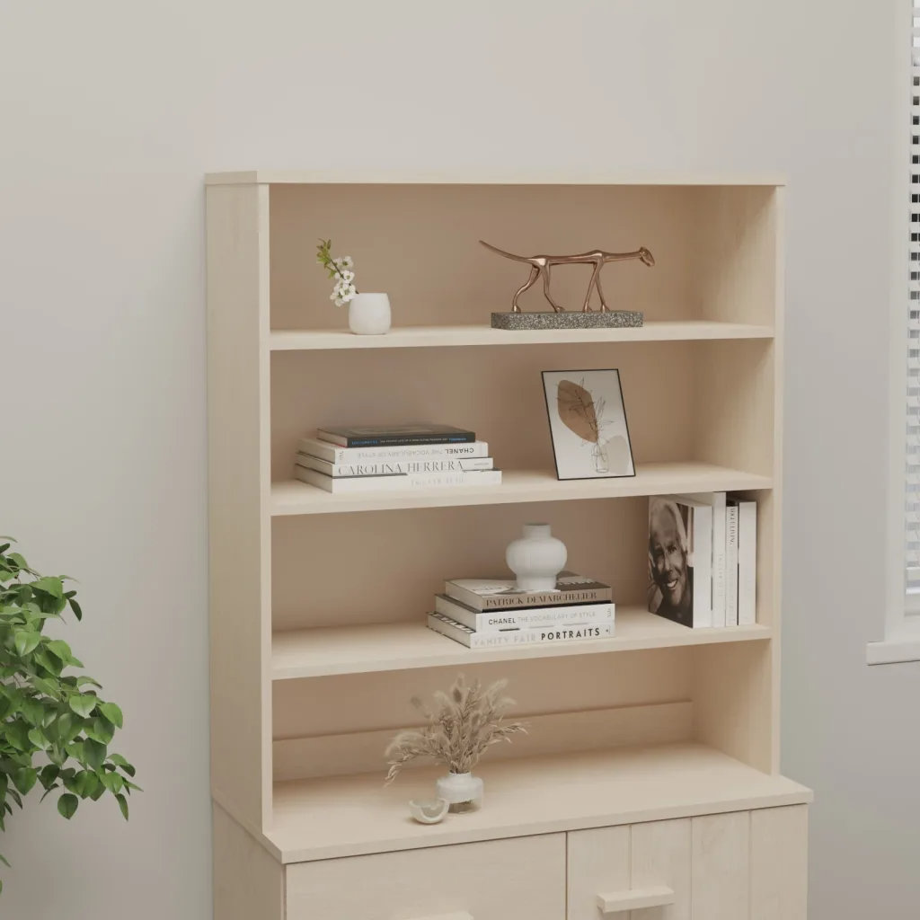 Ebern Designs Haddyjatou 90Cm Wide Pine Solid Wood Highboard | Wayfair ...