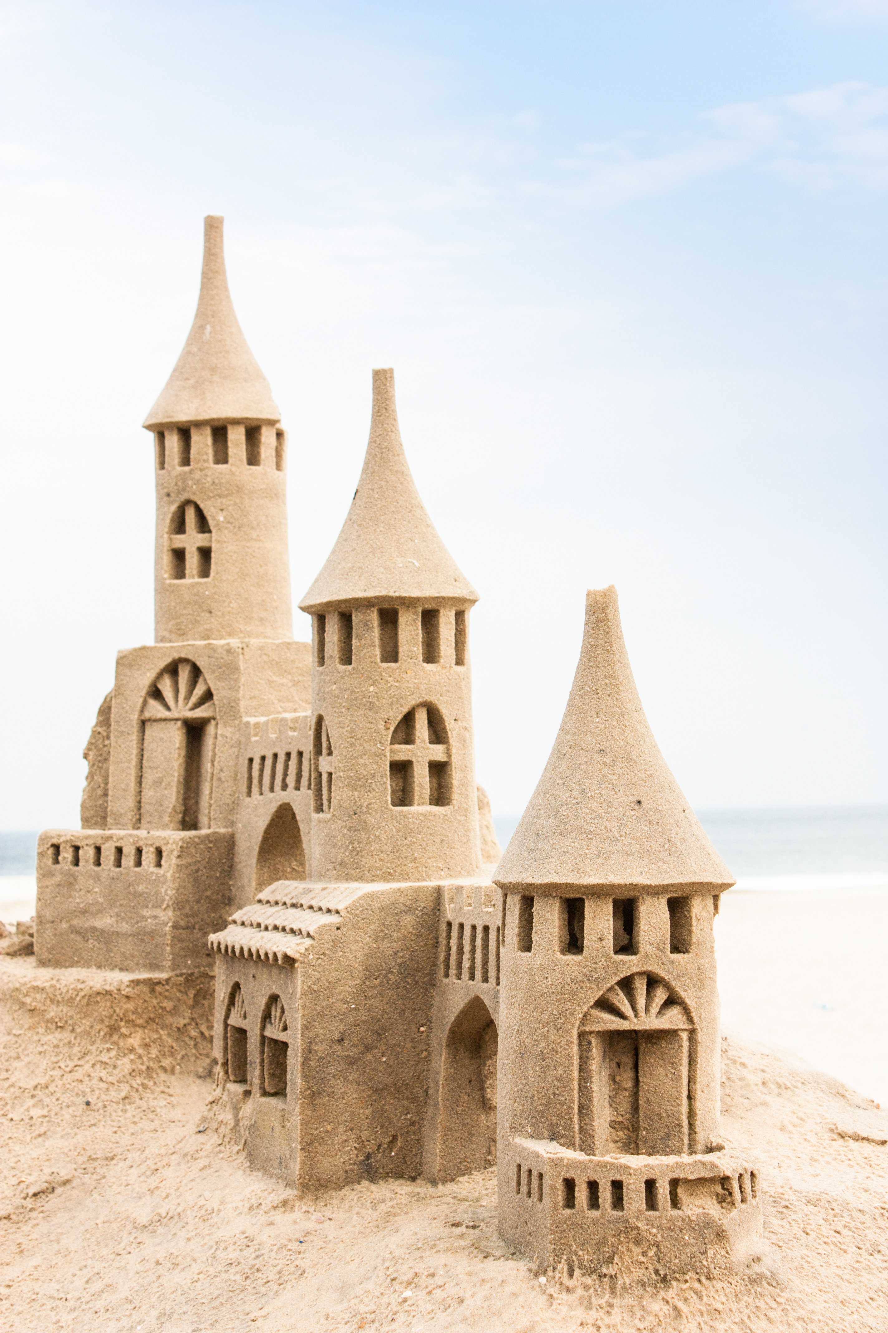 Ebern Designs Sandcastle On Canvas by Perseomed Photograph | Wayfair
