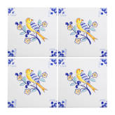 Casablanca Market Mediterranean 4" x 4" Ceramic Carthage Decorative ...